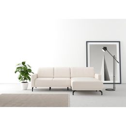 Sit & More sit&more Ecksofa &raquo;Bailando L-Form&laquo; wahlweise mit Kopfteilverstellung und Vorziehsitz, motorisch beige
