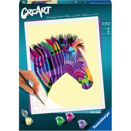 Ravensburger Malen nach Zahlen &raquo;CreArt, Funky Zebra&laquo; Made in Europe bunt