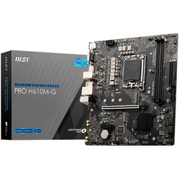 MSI Mainboard &raquo;PRO H610M-G&laquo; schwarz Speicherkan&auml;le: Zweikanalig