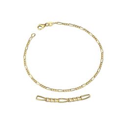 Firetti Damen Goldarmband &raquo;Schmuck Geschenk Gold 333 Armkette Figarokette&laquo; Made in Germany gold