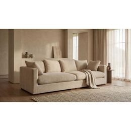 Home Affaire Big-Sofa &raquo;Coray&laquo; extra weich und kuschelig, F&uuml;llung mit Federn und Daunen beige 100% Polyester
