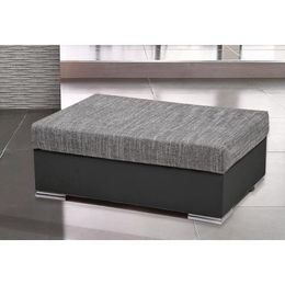 Collection AB Hocker &raquo;John&laquo; Frei im Raum stellbar, wahlweise mit Federkern schwarz