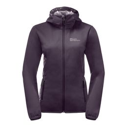 Jack Wolfskin Damen Softshelljacke &raquo;WINDHAIN HOODY W&laquo; mit Kapuze lila M (38/40)