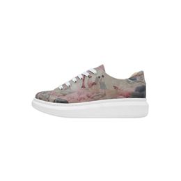 DOGO Sneaker low 'Myra - Spring in East' Damen Gr&ouml;&szlig;e 38 beige