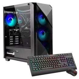 GAMEMAX Gaming-PC &raquo;Striker 8021 AMD Ryzen 7 9700X 16GB DDR5 1TB SSD RX 9070 XT&laquo; Windows 11, DDR5 RAM, Wasserk&uuml;hlung WiFi 6 AX, Bluetooth 5.2, Gigabit 