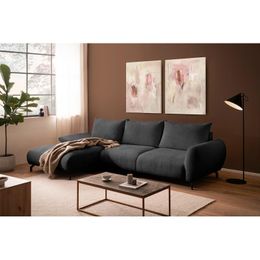 OTTO home Ecksofa &raquo;KELLIE, L-Form, 315 cm, verstellbare Armlehne, Metallf&uuml;&szlig;e,&laquo; wahlweise Recamiere links o. rechts, Chenille-Stoff, hoher Sitzkomfort