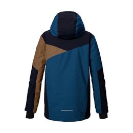 Killtec Jungen Skijacke &raquo;KSW 387 BYS SKI JCKT&laquo; Wasserdichte Skijacke mit Kapuze, Schneefang und sportlichem Design blau 128