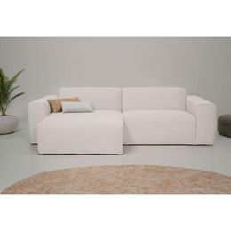 OTTO home Ecksofa &raquo;Koa, 228 cm, L-Form, Modulsofa in Cord, Chenille, Struktur, Webstoff&laquo; Designsofa, weicher Lounge-Sitzkomfort, Welleunterfederung, 