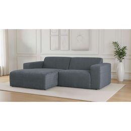 OTTO home Ecksofa &raquo;Koa, 228 cm, L-Form, Modulsofa in Cord, Chenille, Struktur, Webstoff&laquo; Designsofa, weicher Lounge-Sitzkomfort, Welleunterfederung, 
