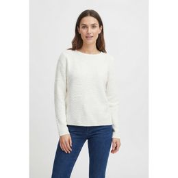 Freequent Damen Freequent Strickpullover &raquo;FQDODO-PU-DOTTIE&laquo; mit Strick-Knoten-Details wei&szlig; L