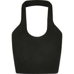 Urban Classics Damen Urban Classics Tanktop &raquo; Damen Ladies Rib Knit Crossed Neckholder Top&laquo; 1 Stk. L
