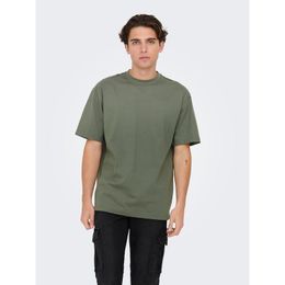 Only & Sons Only & Sons Herren ONLY & SONS Rundhalsshirt &raquo;ONSFRED RLX SS TEE&laquo; Baumwolle, relaxed fit grau S