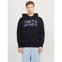 Jack & Jones Jack & Jones Herren Kapuzensweatshirt &raquo;JJEBRYAN CORP LOGO SWEAT HOOD NOOS&laquo;, mit Logo Druck schwarz S