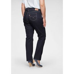 LEVI'S&reg; PLUS Levi's Plus Damen Levi's Plus Straight-Jeans &raquo;314 Shaping Straight&laquo; in Baumwoll-Stretch blau 18 (50), L&auml;nge 34