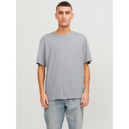 Jack & Jones Jack & Jones Herren Rundhalsshirt &raquo;JJEORGANIC BASIC TEE SS O-NECK NOOS&laquo; Baumwolle, regular fit grau XS