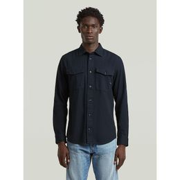 G-Star Raw G-Star Herren G-STAR Langarmshirt &raquo;Marine Slim Hemd&laquo; XXL