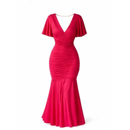 Elena Athanasiadou Cocktailkleid 'Dress Athenian Grace Raspberry' Damen Gr&ouml;&szlig;e 36/38 himbeer Winterkleid