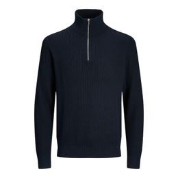 Jack & Jones PlusSize Jack & Jones Plussize Herren Jack & Jones PlusSize Troyer &raquo;JPRBLALIAM KNIT HALF ZIP BF PLS&laquo; blau 5XL