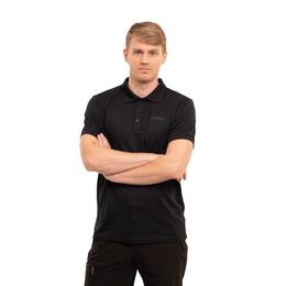Icepeak Herren Poloshirt &raquo;H POLOSHIRT BELLMONT&laquo; sportlicher Schnitt, Polokragen mit Knopfleiste schwarz S