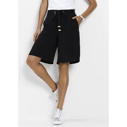 bonprix Damen bonprix Bermudas aus Viskose, mit elastischem Bund, Loose Fit, sportlicher Stil 36, N-Gr