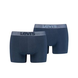 Levi's Levi's Herren Boxershorts &raquo;LEVIS MEN MEL WB BOXER BRIEF ORG CO 2P&laquo; 2er Pack, mit breitem Logobund blau S