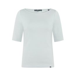 Zero Basic Shirt mit U-Boot-Ausschnitt Damen Gr&ouml;&szlig;e S silber