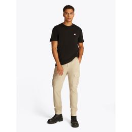 Tommy Jeans Herren Cargohose &raquo;TJM AUSTIN CARGO&laquo; mit Logostickerei beige 38, L&auml;nge 32