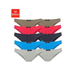 H.I.S. H.I.S Damen Slip 10er-Pack, aus elastischer Baumwoll-Qualit&auml;t bunt 36
