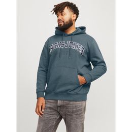 Jack & Jones PlusSize Jack & Jones Plussize Herren Jack & Jones PlusSize Hoodie &raquo;JJECALEB VARSITY SWEAT HOOD NOOS PLS&laquo; grau 5XL