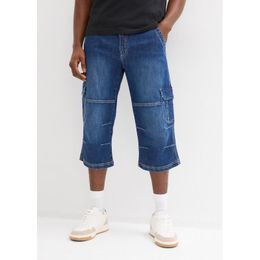 bonprix Herren bonprix 3/4-Jeans regular fit, mit Elasthan-Anteil, mit Ziern&auml;hten, mit Waschung 48, N-Gr