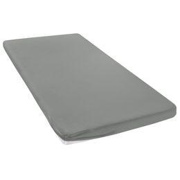 Spannbettlaken OTTO HOME "Topper Basic, in Gr. 90x200, 140x200 oder 180x200 cm", mittelgrau, B:120cm L:200cm, Microfaser-Jersey, Obermaterial: 100% Polyester, Bettlaken, Spannbettlaken, Baumwolle, Matratzen bis 8 cm H&ouml;he, Bettlaken, Spannbetttuch, Laken