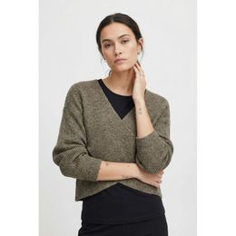 Pieces Damen Pieces Wickelpullover &raquo;PCSILLY LS REV WRAP KNIT NOOS BC&laquo; im Wickeldesign S