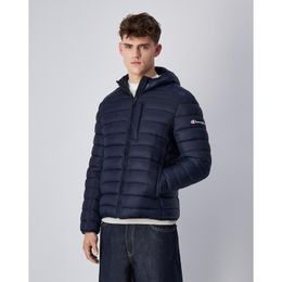Champion Herren Steppjacke &raquo;Hooded Jacket&laquo; mit Kapuze blau L