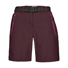 Killtec Damen Bermudas &raquo;KOS 19 WMN BRMDS&laquo; wasserabweisend, schnelltrocknend, Stretch-Material, inkl. G&uuml;rtel lila 44, Normalgr&ouml;&szlig;en