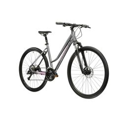 Crossrad &raquo;KROSS Crossrad Damen 28" Evado 4.0 grau 16 G&auml;nge&laquo; 16 Gang Shimano ACERA M3020 Schaltwerk Kettenschaltung Crossrad
