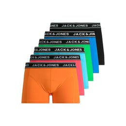 Jack & Jones Jack & Jones Herren Trunk &raquo;JACCRISP im 6er Pack mit Logobund und Stretchkomfort&laquo; Packung, 6 Stk. unifarben mit Farbeinsatz, modisch, eng anliegend, 