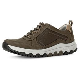 Rollingsoft Herren rollingsoft Keilsneaker , Freizeitschuh, Halbschuh, Schn&uuml;rer mit Kontrastn&auml;hten, G-Weite gr&uuml;n 12 (47)