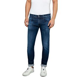 Replay Herren Slim-fit-Jeans &raquo;ANBASS HYPERFLEX BIO&laquo; mit Stretch-Anteil blau 34, L&auml;nge 32