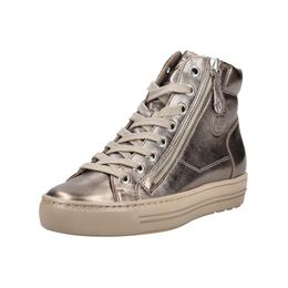 Sneaker Paul Green "Paul Green Sneaker Leder", Damen, Gr. 38, beige, Leder, Schuhe Sneaker