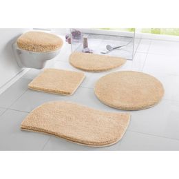 OTTO home Badematte &raquo;Merida, Badvorleger, Badezimmer Teppich&laquo; H&ouml;he 32 mm rutschhemmend beschichtet fu&szlig;bodenheizungsgeeignet schnell trocknend 