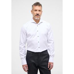 Eterna Herren Langarmhemd &raquo;SLIM FIT&laquo; NON IRON (b&uuml;gelfrei) wei&szlig; 43, Normalgr&ouml;&szlig;en
