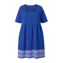 Ulla Popken Kleid Damen Gr&ouml;&szlig;e 54/56 blau Winterkleid