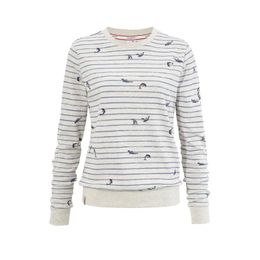 Kangaroos Damen Kangaroos Sweatshirt, Langarm, figurumspielender Schnitt, Rundhalsausschnitt beige 32/34