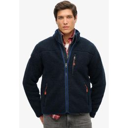Superdry Herren Fleecejacke &raquo;OUTDOOR FULL ZIP FLEECE&laquo; ohne Kapuze blau S