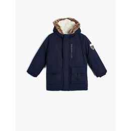 KOTON Jacke Jungen Gr&ouml;&szlig;e 104/110 creme / marine / karamell