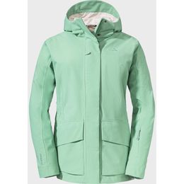 Sch&ouml;ffel Sch&ouml;ffel Damen Outdoorjacke &raquo;Jacket Geneva L&laquo; mit Kapuze gr&uuml;n 40
