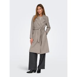 Only Damen Only Langmantel &raquo;ONLALVILDA LIFE WRAP COAT OTW&laquo; Kunstfaser grau S