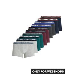 Jack & Jones Jack & Jones Herren Boxershorts &raquo;JACFLOWER Microfiber mit Logobund, Blumenprint und Stretchkomfort&laquo; Packung, 10er-Pack, 10 Stk. eng anliegend, 
