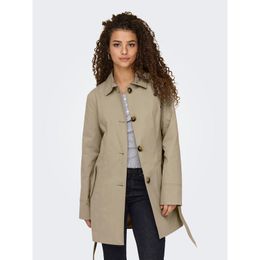 Jacqueline de Yong Jdy Damen JDY Trenchcoat &raquo;JDYISADORA TRENCHCOAT OTW HAB NOOS&laquo; mit Bindeg&uuml;rtel in der Taille braun XS