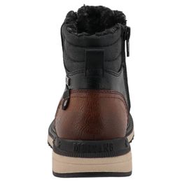 Mustang Shoes Jungen Winterboots &raquo;Donato&laquo; Schn&uuml;rboots, Outdoorboots mit TEX-Membrane schwarz 40